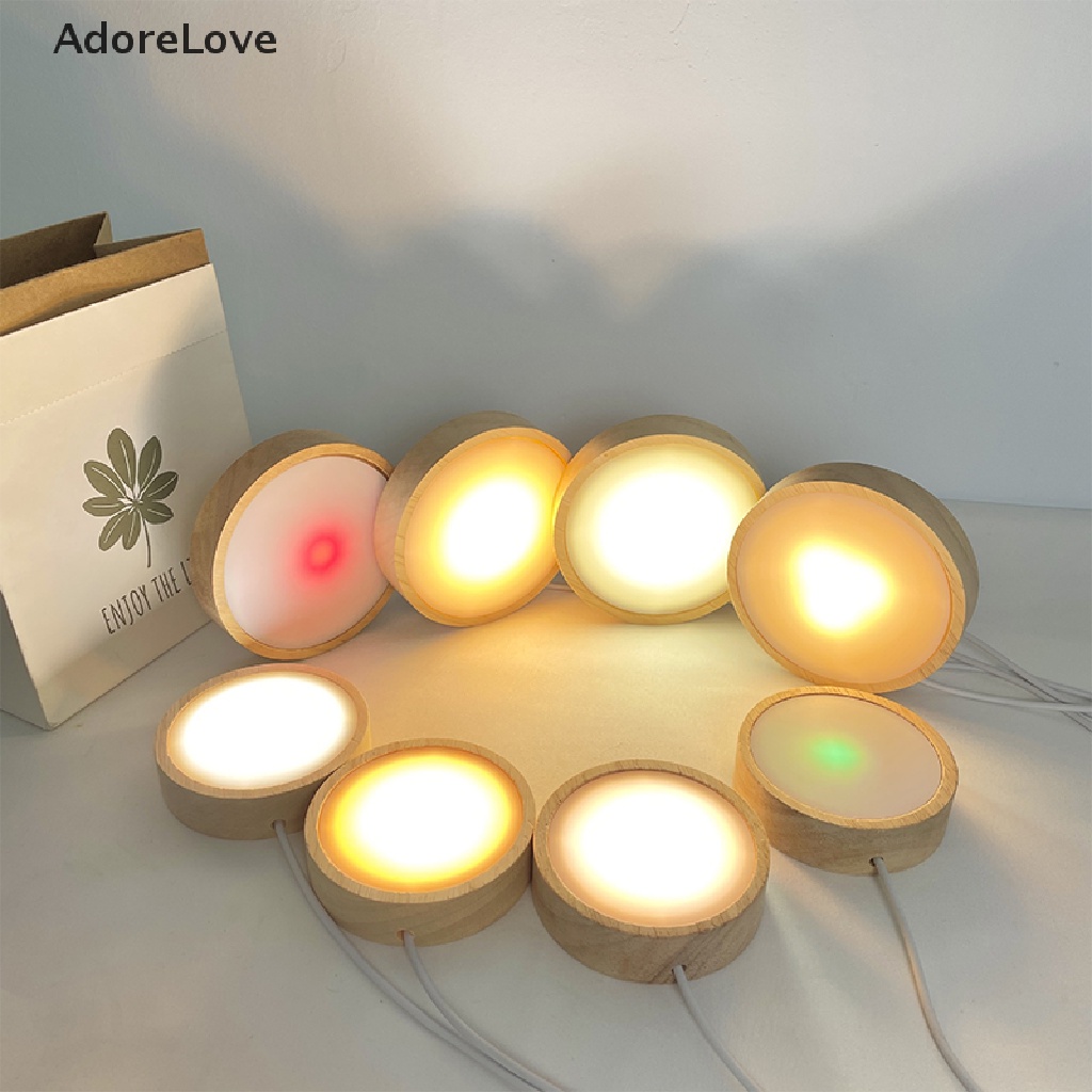 ADL Round LED Night Light Base Decorative Display Stand For Crystals ...