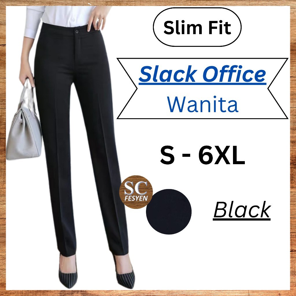 SC# [Ladies Wear] Seluar Slack Formal Office Panjang Perempuan S - 6XL ...