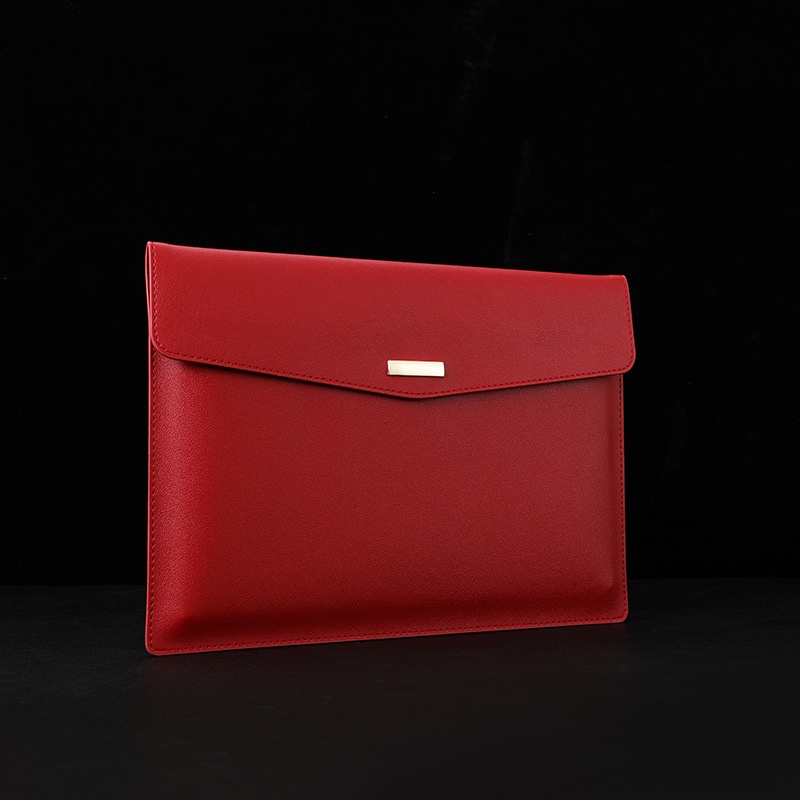 A4 Business Leather File Bag Large-capacity PVC Waterproof Storage Bag ...