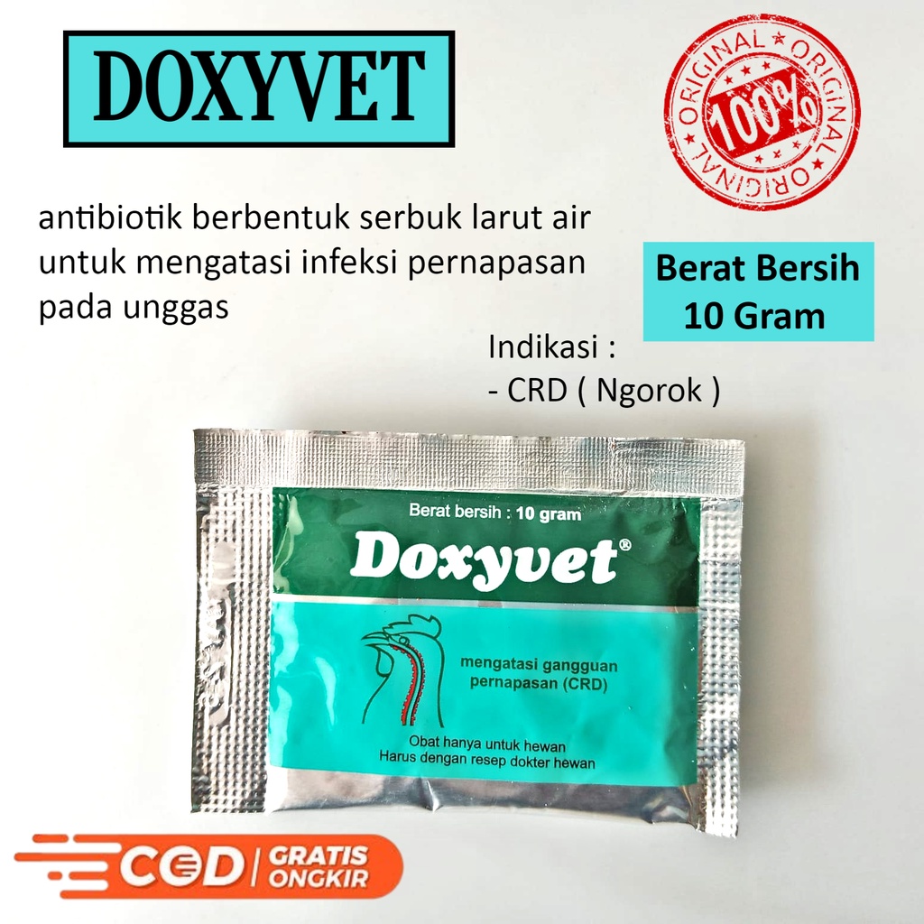 Doxyvet 10gram/Doxivet Antibiotic Medicine To Treat Colds Cracking Crd ...