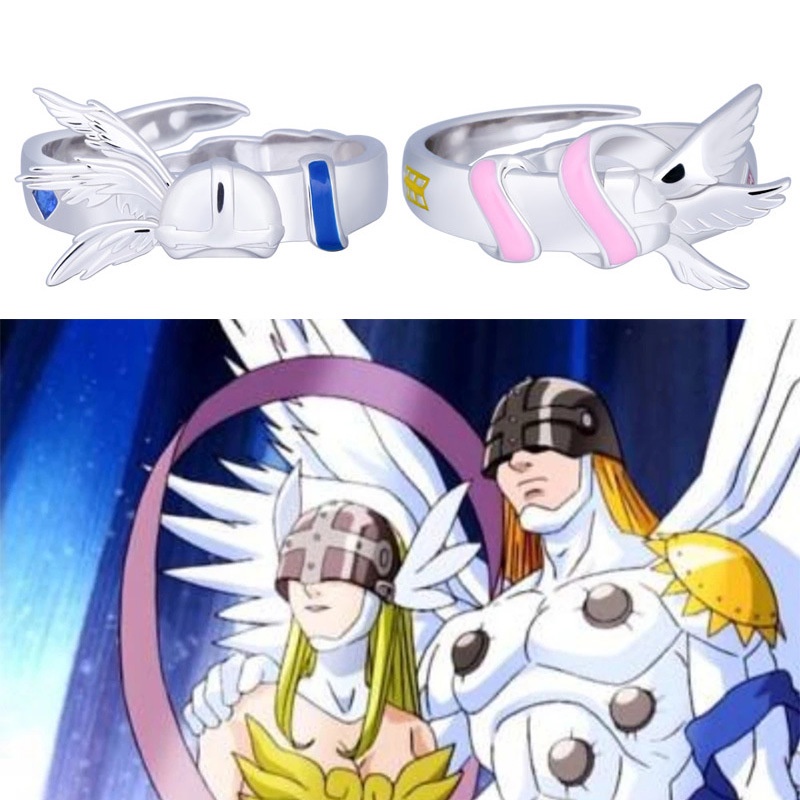 Anime Digimon Digital Monster Cherubimon Ring Unisex Cartoon Couple ...