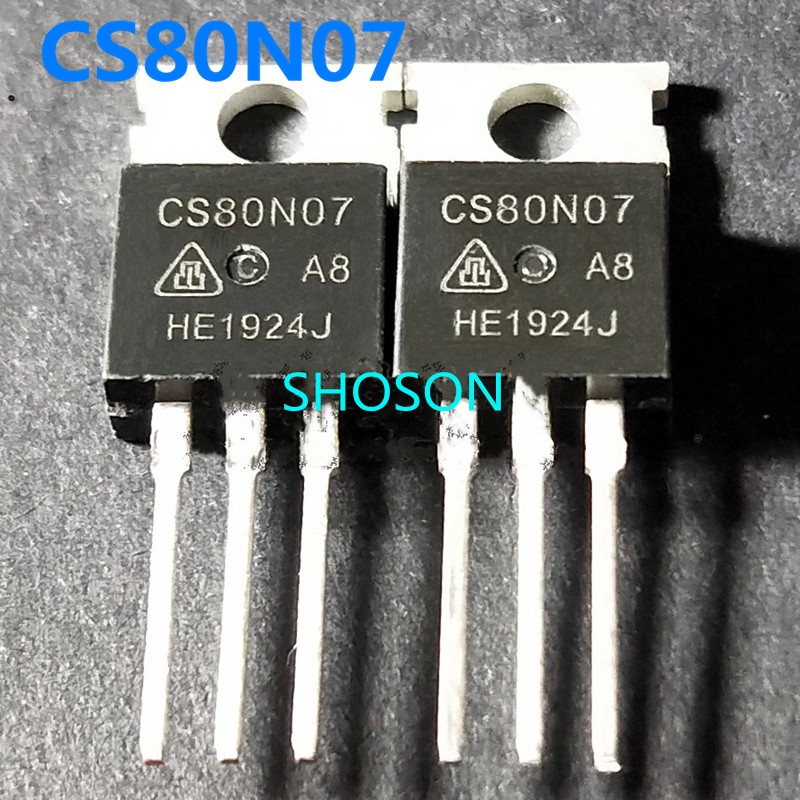 10 pcs 5 pcs CS80N07 80A 70V TO-220 CS80N07 A8 Electric Vehicle ...