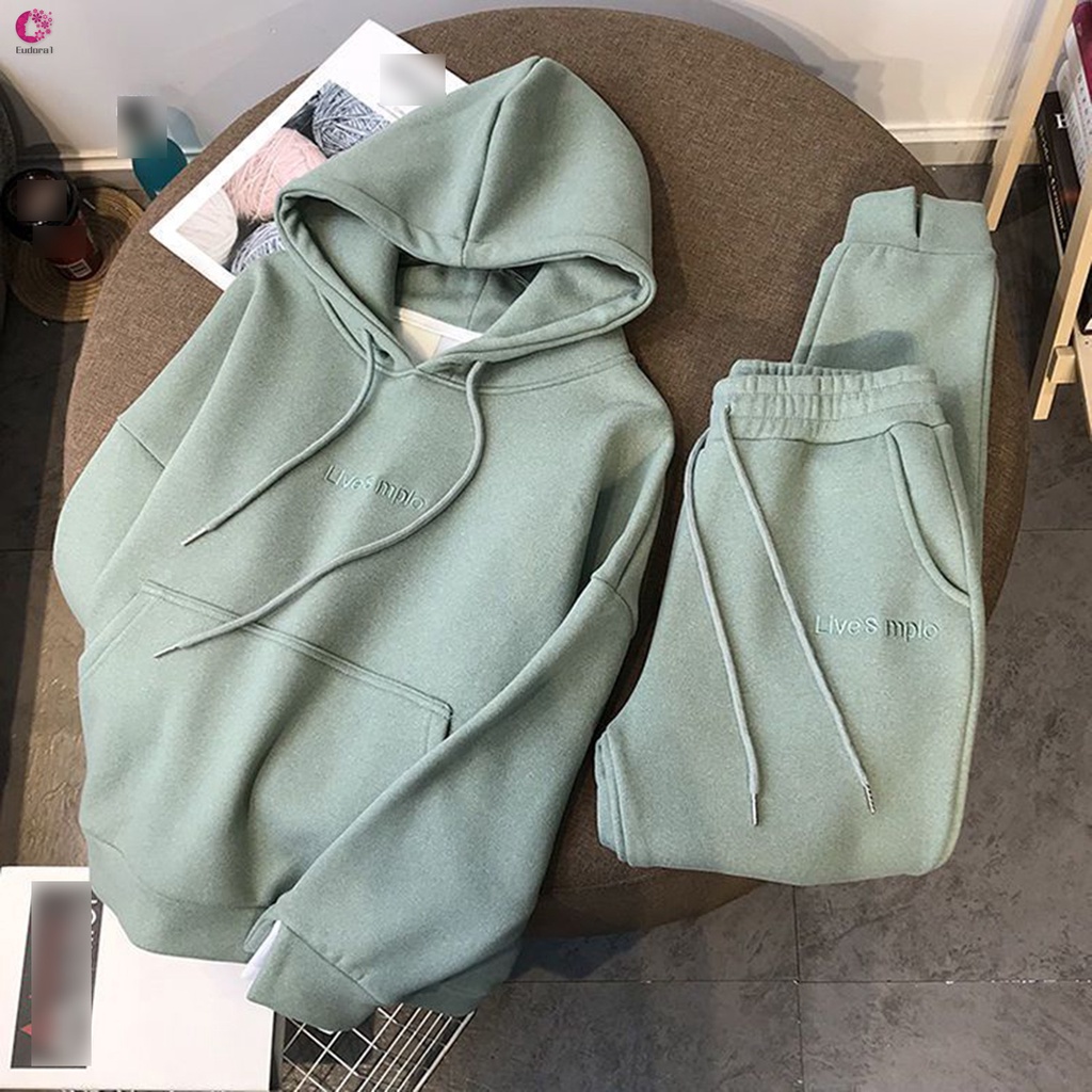 Women's 2 Piece Tracksuit Set Jogging Sweatshirt & Sweatpants Sport ...