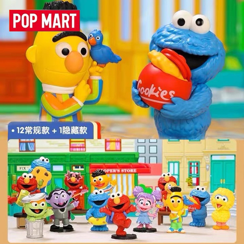 Popmart Sesame Street Basic Series Blind Box Surprise Random Blindbox ...