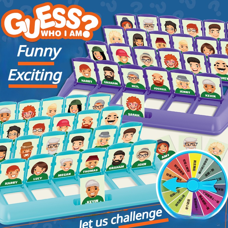 【WHO IS IT??】Classic Board Game for Kids and Children Guess Who Is It ...