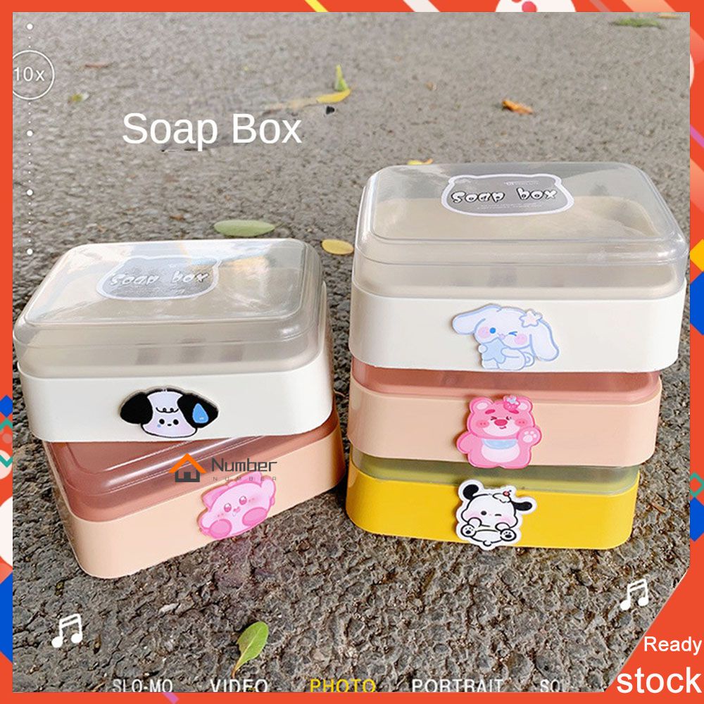 SANRIO Cute Cinnamoroll Kuromi Cartoon Soap Box Soap Rack Toilet ...