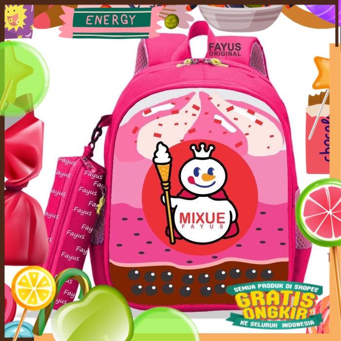Mixue bag/mixue children's school bag/Kindergarten bag/Primary school ...