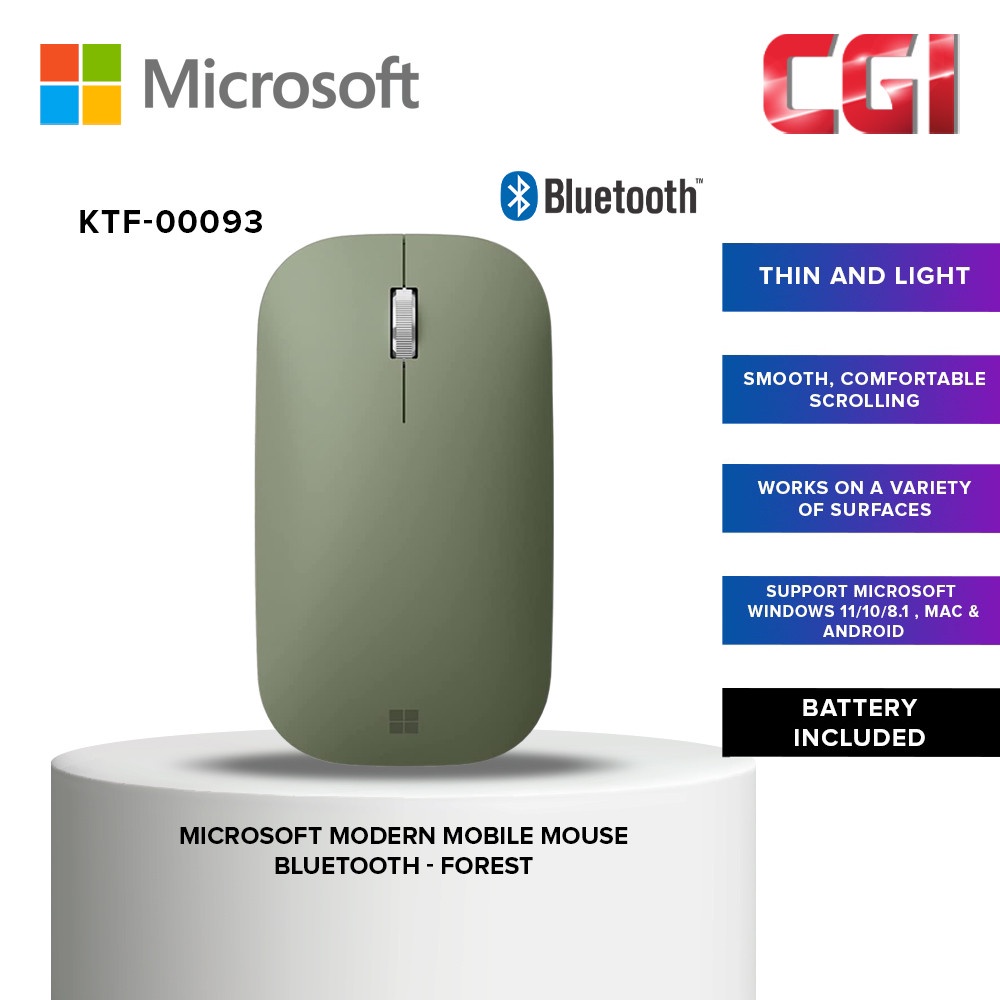 Microsoft Modern Mobile Mouse Bluetooth Forest KTF-00093 | Shopee Malaysia