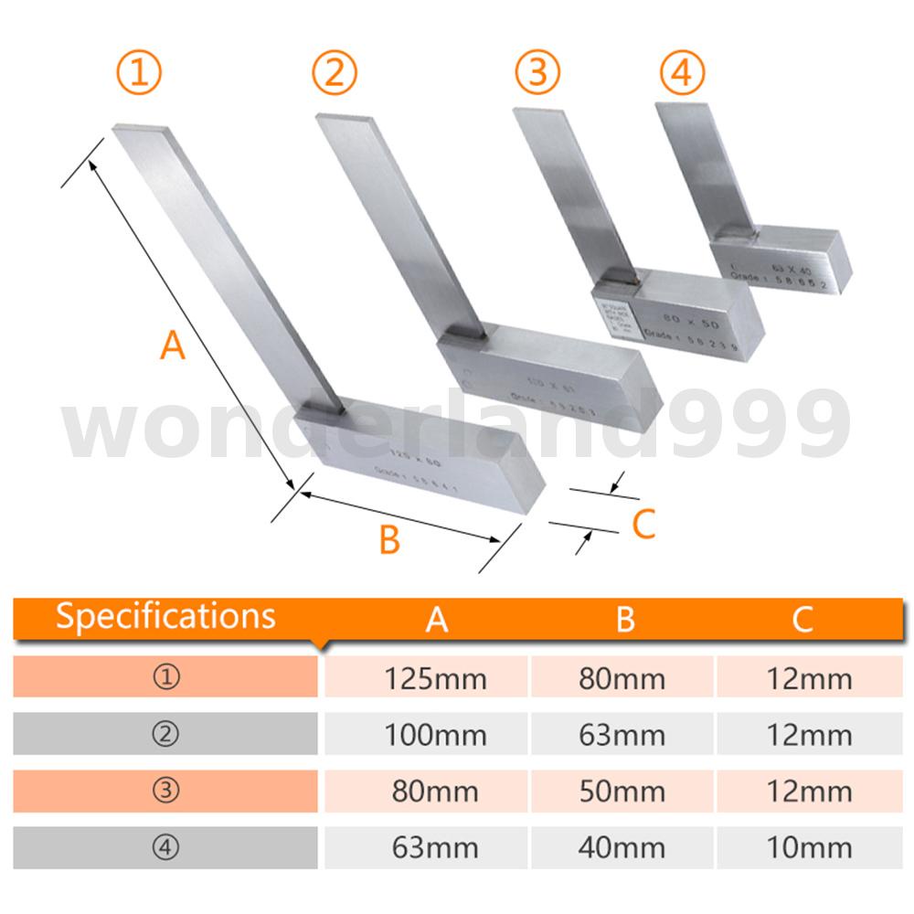 Wonderland 90 Degree Engineer Positioning Machinist Squares Set L-Type ...