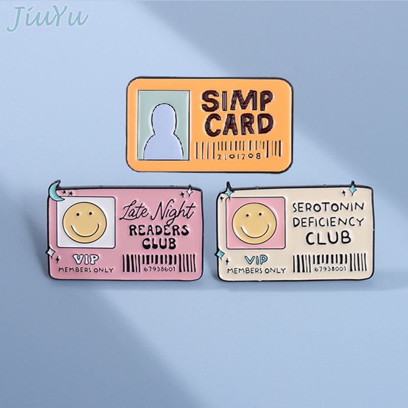 Simp Card VIP Card Enamel Pin Reader Club Brooch Vintage Cartoon Arthur ...