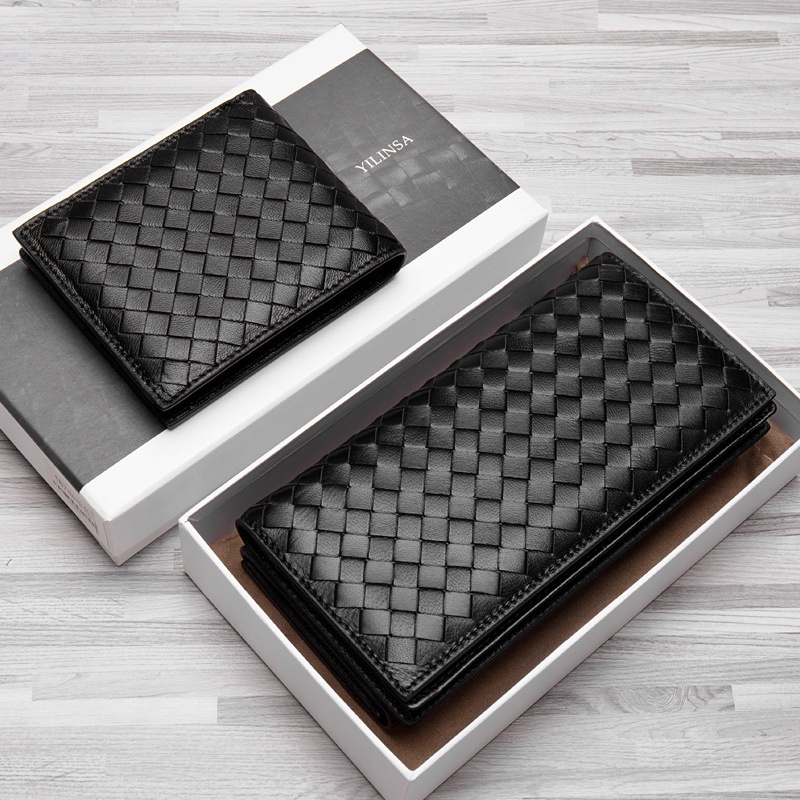 Handmade Woven Sheepskin Women's Long Wallet, Classic Vintage Casual ...