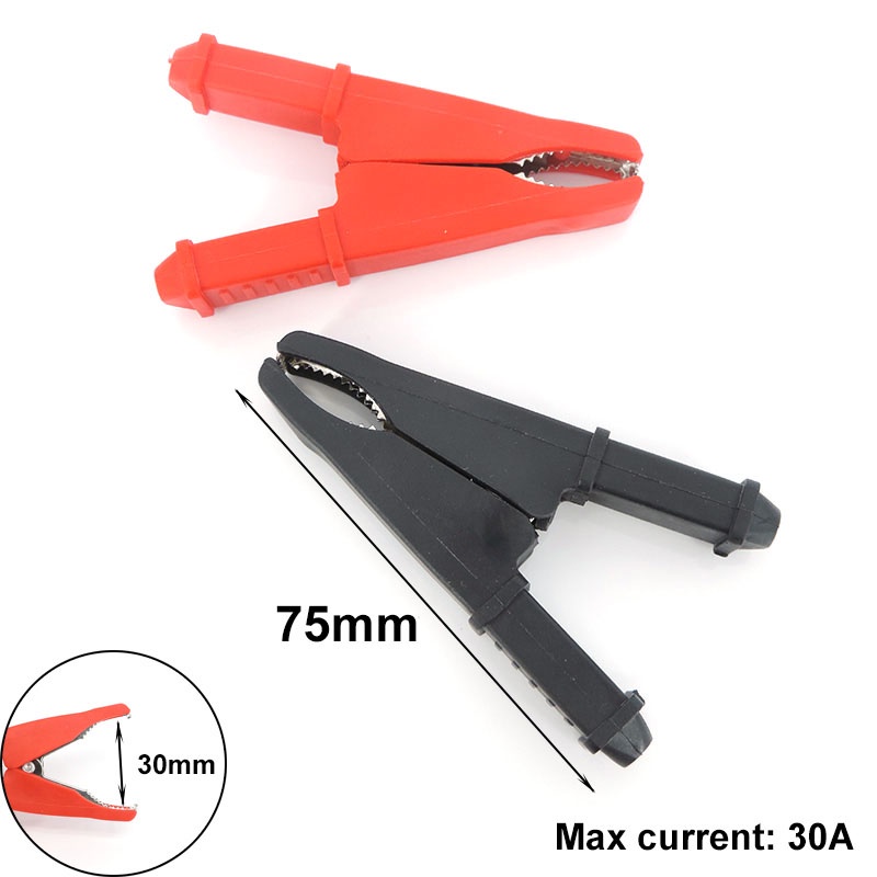 1pair 10/20/50A PVC big Alligator Crocodile Clip clamp Connector Socket ...
