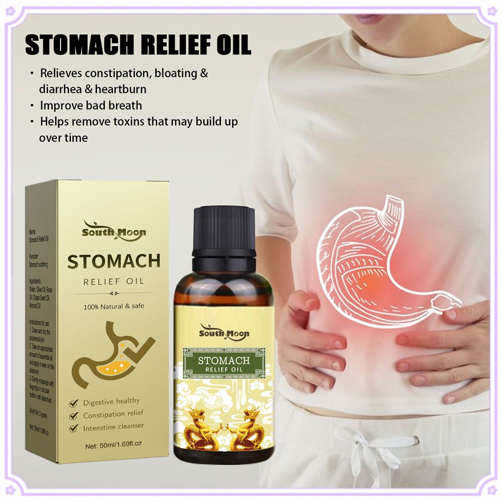 South Moon Stomach Relief Oil Slimming Fat Burning Relieve Soothing ...