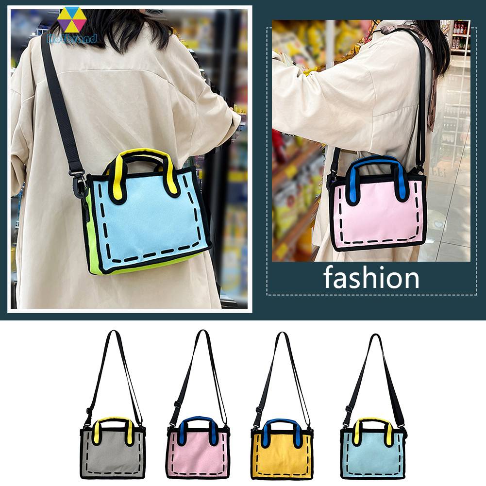 Women Shoulder Bag 2D Bags Comic Handbag Casual Summer Fashion ...