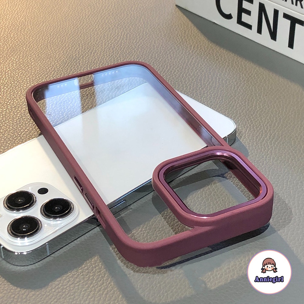Wine Red Iphone 11 Acrylic Hard Iphone 15 14 Pro Max Casing ...