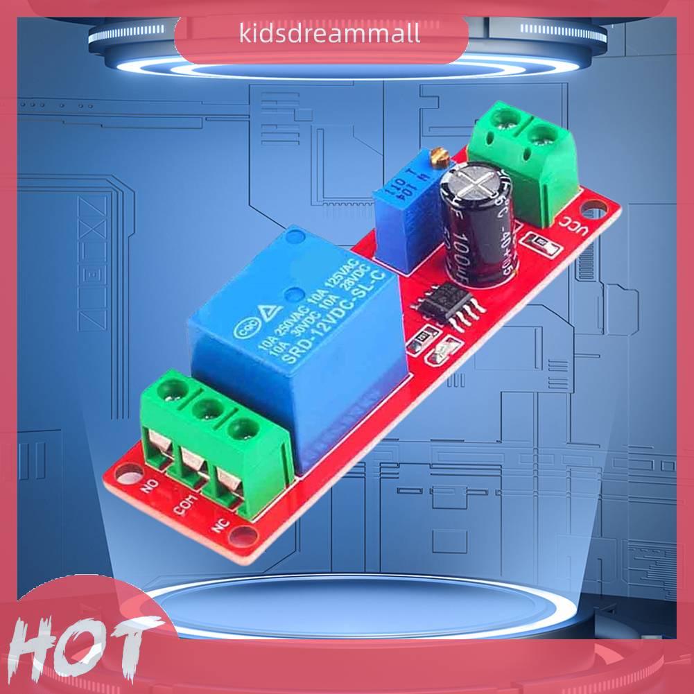 BESTEP NE555 Timer Delay Relay Shield Module DC 12V 0 To 10 Second Delay Module | Shopee Malaysia
