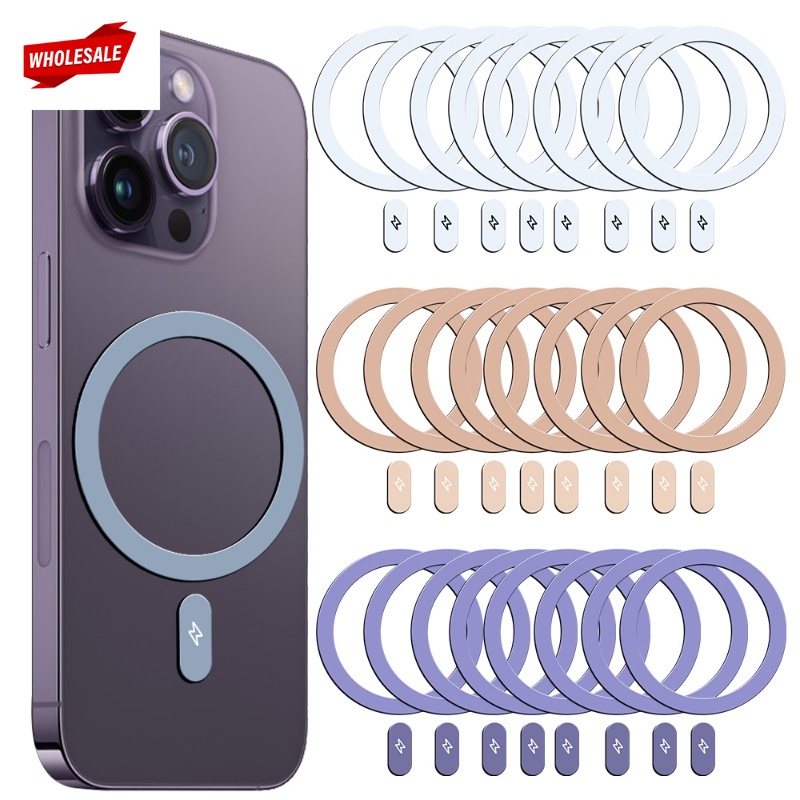 (BC)[ Featured ] Mini Charging Metal Ring Phone Charging Attraction ...