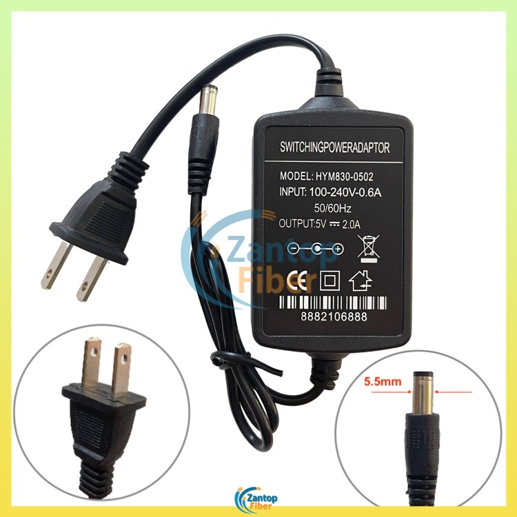 Fiber Switch Power Adapter 5V 2A Media Converter Adaptor Power Supply ...