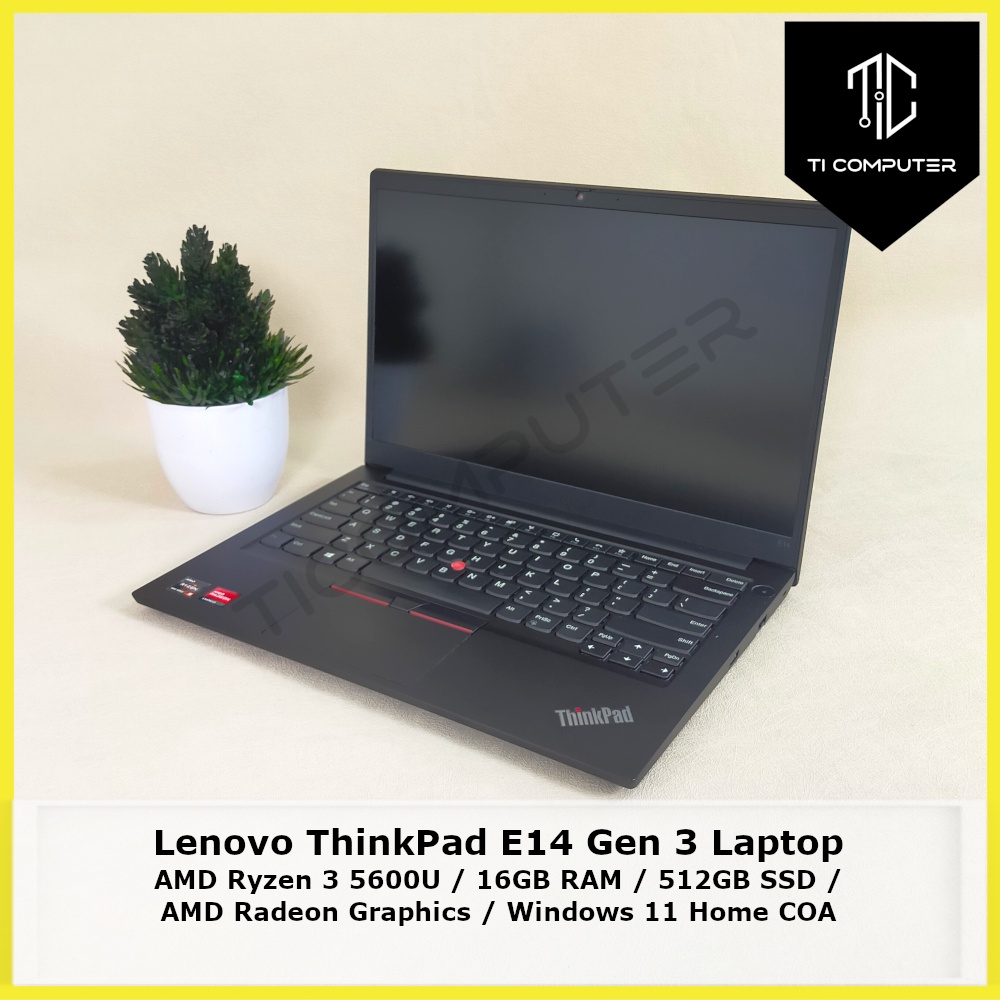 Lenovo ThinkPad E14 Gen 3 AMD Ryzen 5 5600U with Radeon Graphic 2.1GHz ...