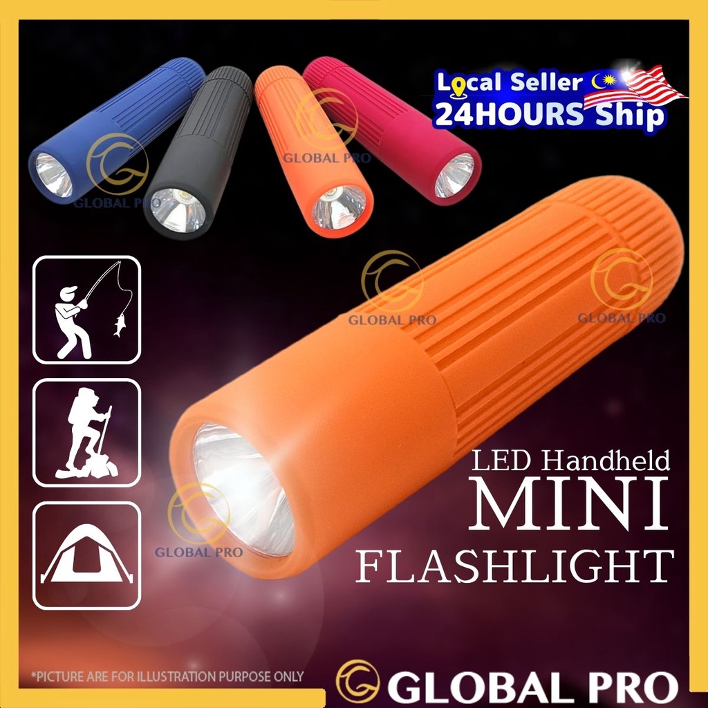 LED Flashlight Pocket Size Torchlight Bright Flashlights Lampu Suluh ...