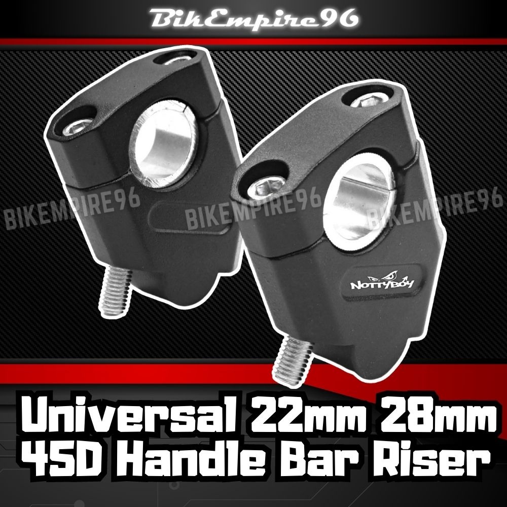 Universal 22mm 28mm 45D Handle Bar Riser Motorcycle Handle Bar Riser ...