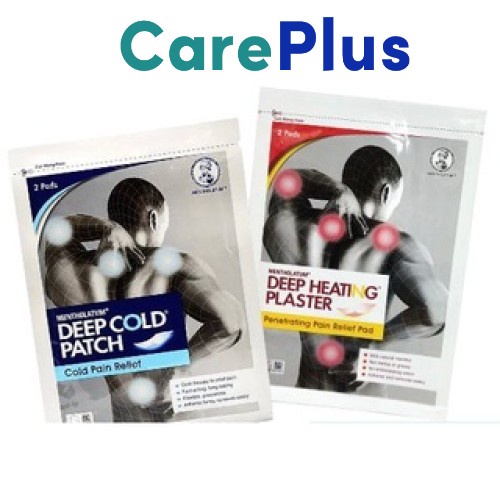 MENTHOLATUM DEEP HEATING (7CM X 10CM) & COLD PLASTER PATCH (14CM X 10CM ...