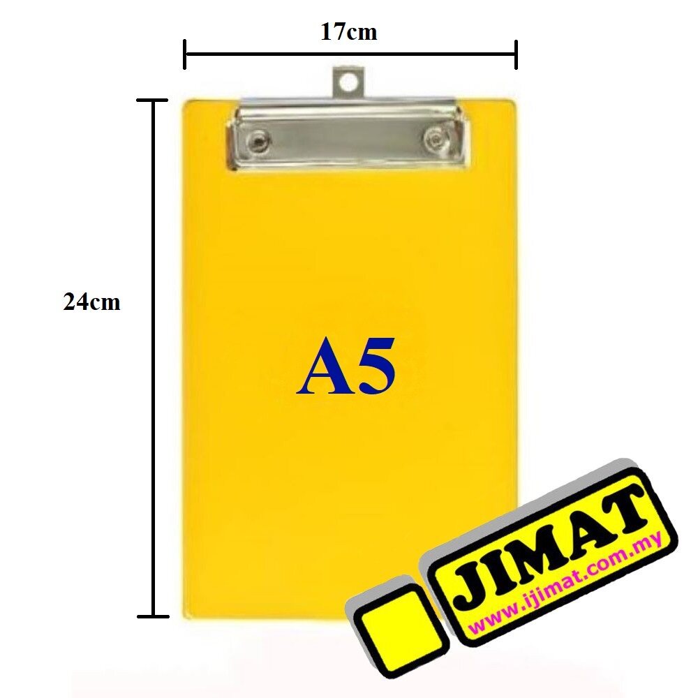 A5 Size PVC Wire Clip Board / A5 Saiz Papan Clip Kertas / Clip Board ...