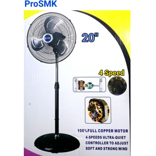 ProSMK Heavy Duty Industrial 20''Stand Fan SMK-20SBLK | Shopee Malaysia