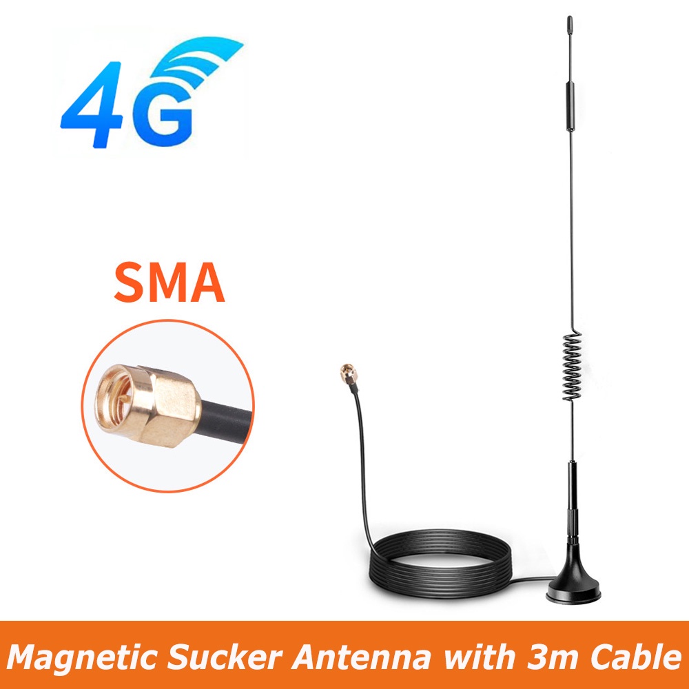 3G 4G LTE 15dbi Outdoor Antenna SMA Male Connector Magnetic Antenna for ...