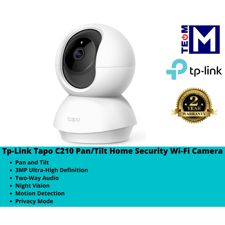 Tp-Link TAPO C210 (Pan / Tilt Day / Night View Home Security Wi-Fi Camera) | Shopee Malaysia