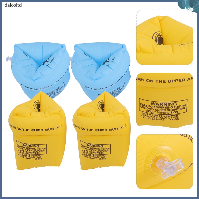 4Pcs Reusable Adult Daily Use Floaties Inflatable Swim Arm Band Men Arm ...