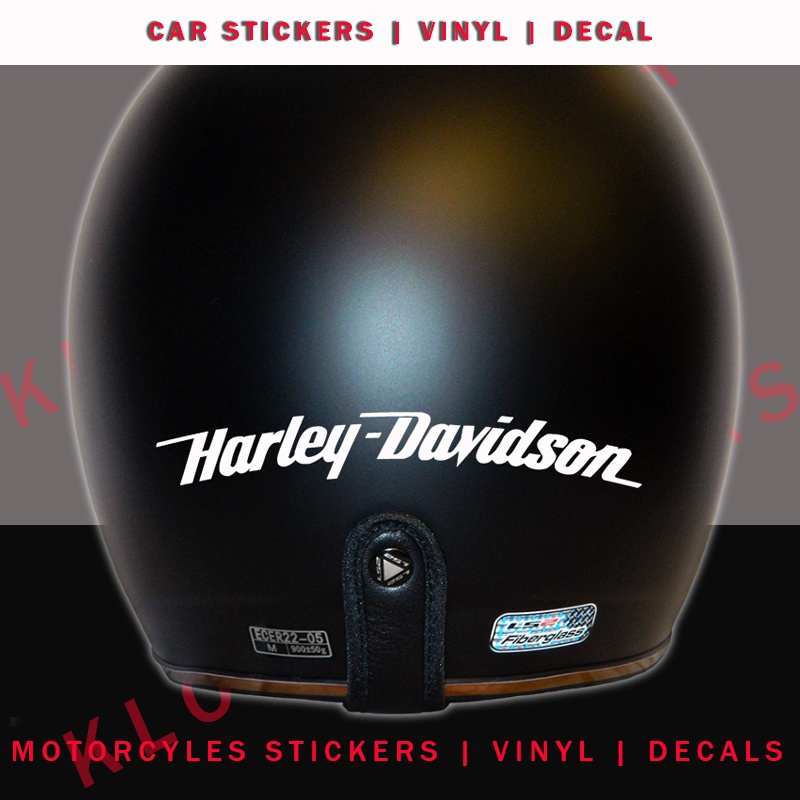 1pcs Harley Davidson Curve Logo For Helmet Gas Fuel Tank Motorcycles ...