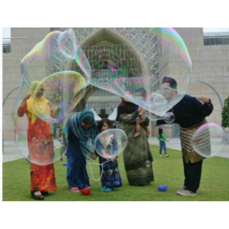 Set asas giant bubble (dapat semua dalam gambar + 500 ml pati sabun ...
