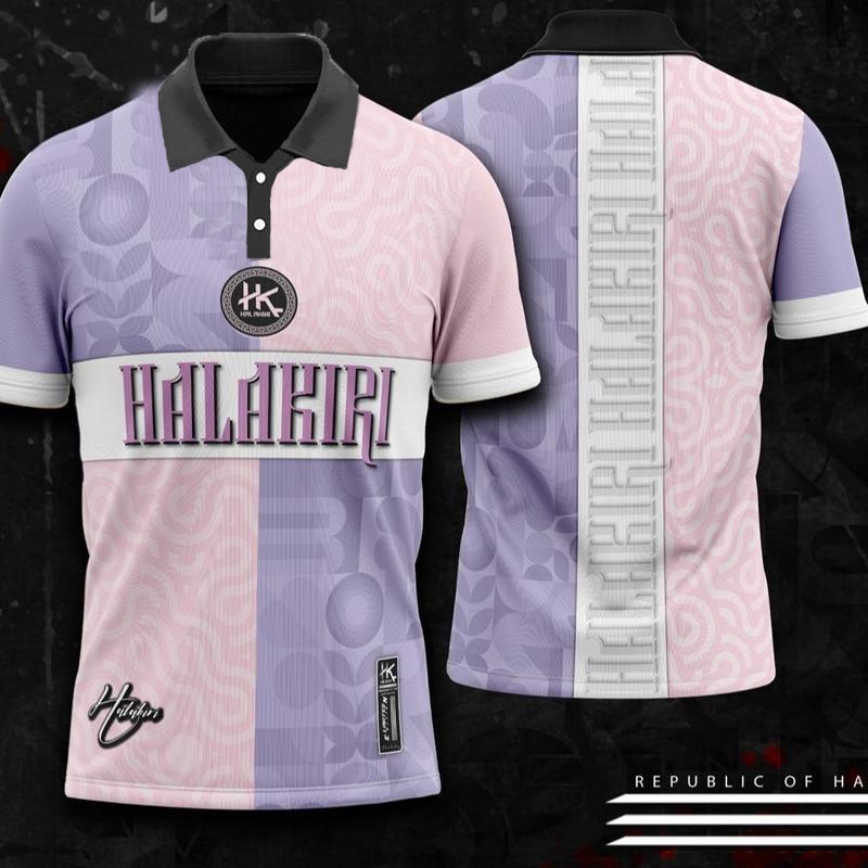 HALAKIRI JERSEY PINK SAKURA LIMITED EDITION Baju Raya Jersey Collar ...
