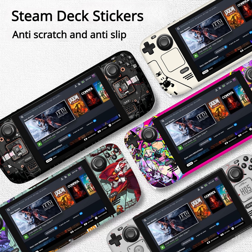 Removable Skin Cover Decals Vinyl for Steam Deck OLED, Cute Anime Game ...