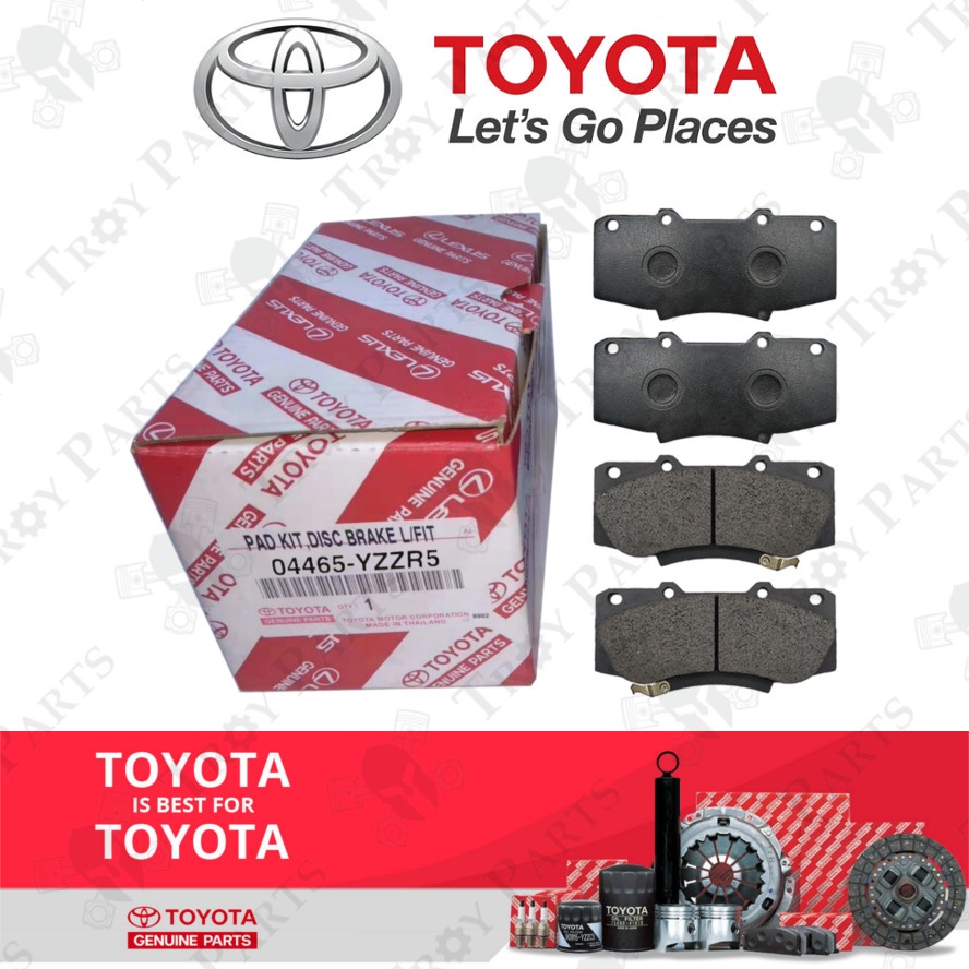 Original Toyota Front Brake Pad 04465-YZZR5 for Vigo Hilux KUN26 3.0 ...