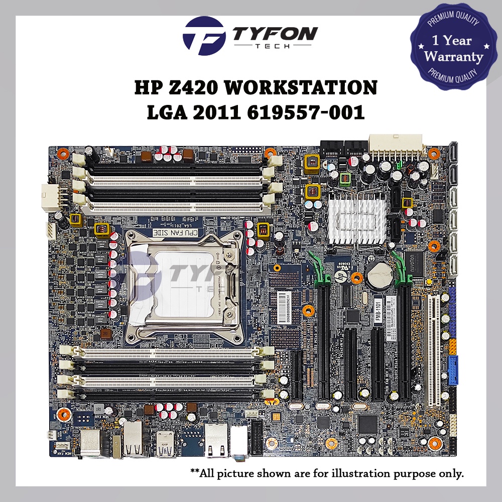 HP Z420 Workstation Server Motherboard Chipset X79 LGA 2011 C602 618263-001(Refurbished ...