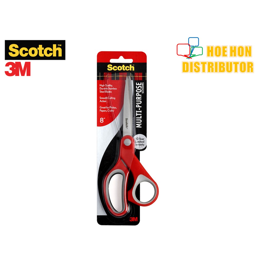 3M Scotch Multi Purpose Scissor 1428 8 inch Gunting | Shopee Malaysia