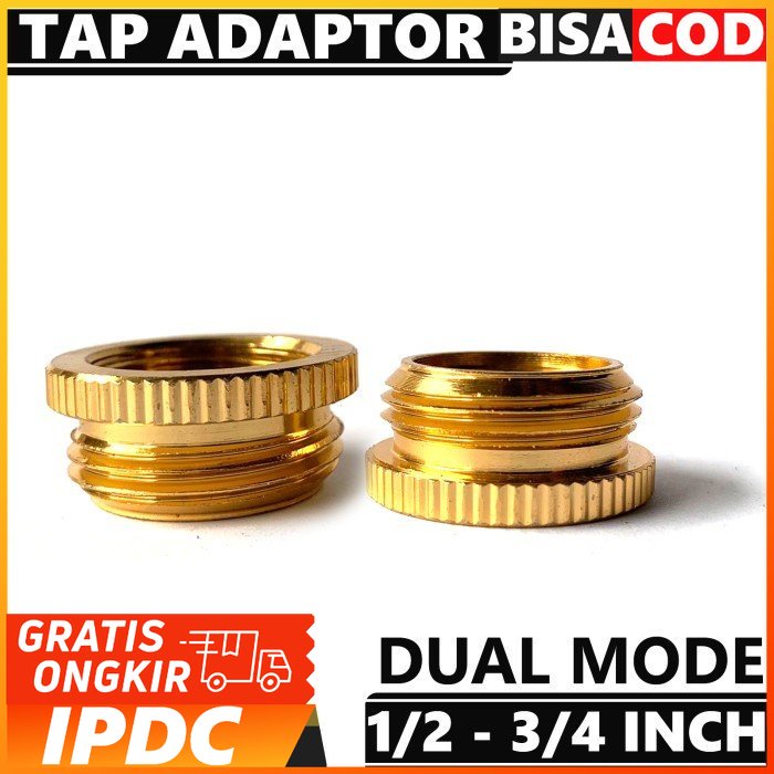 Tap Adapter Connector to 1/2 inner thread converter to 3/4 inch outer ...