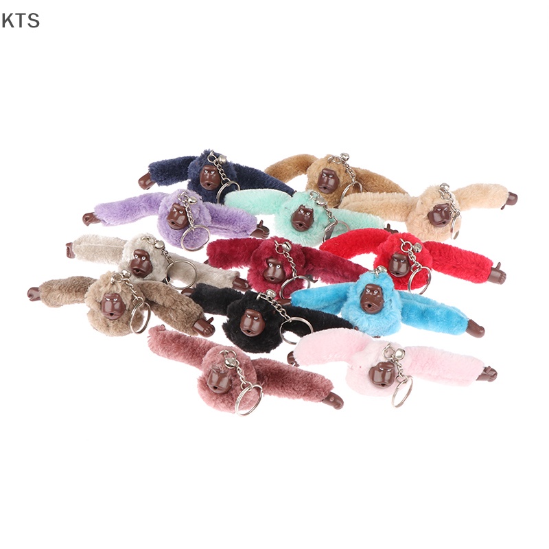 KTS Cute Girl Plush Fur Monkey KeyChain Orangutan Keychain on Pant Bag ...