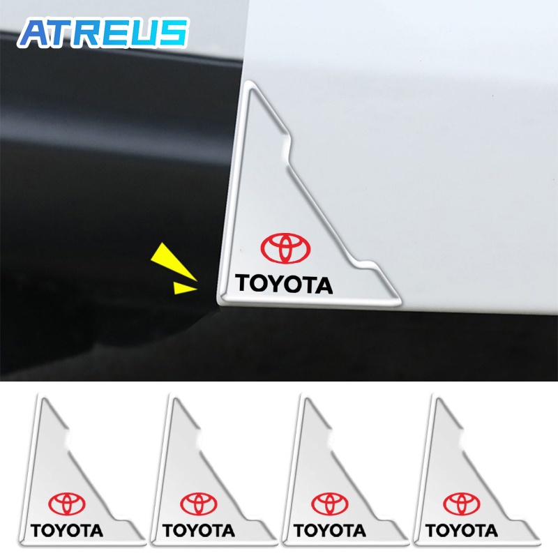 2/4 Pcs Toyota Transparent Car Door Corner Anti Collision Sticker Car ...