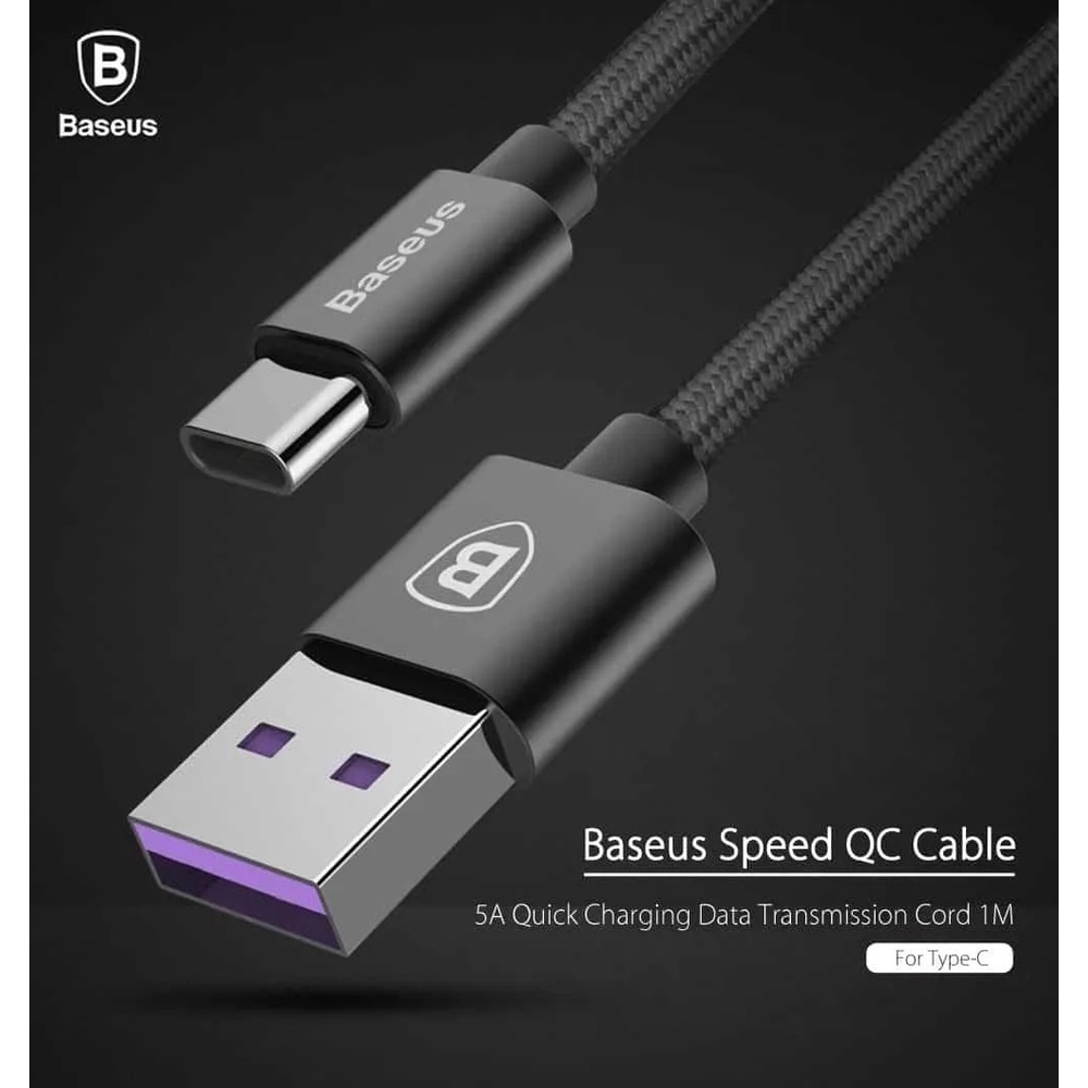 Baseus Original 5A MObile Phone Cable Speed QC Cable Type-C Data ...