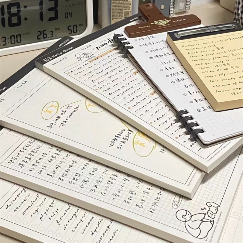 Simple Student B5 Notebook Large Capacity Tearable Draft Paper ...