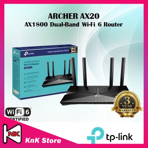 TP-Link Archer AX20 / Archer AX23 AX1800 Dual-Band Wi-Fi 6 Router ...