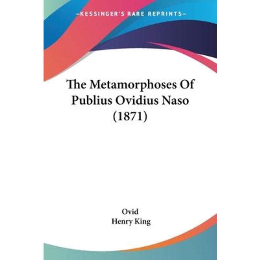 [English - 100% Original] - The Metamorphoses Of Publius Ovidius Naso ...