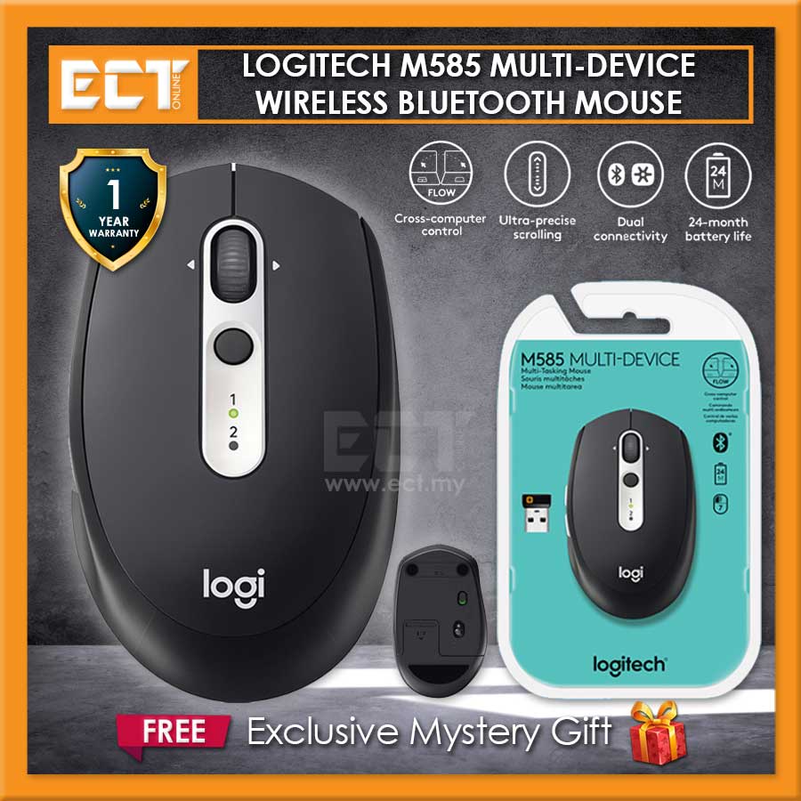 Logitech M585 Multi-Device Wireless Bluetooth Mouse | Shopee Malaysia
