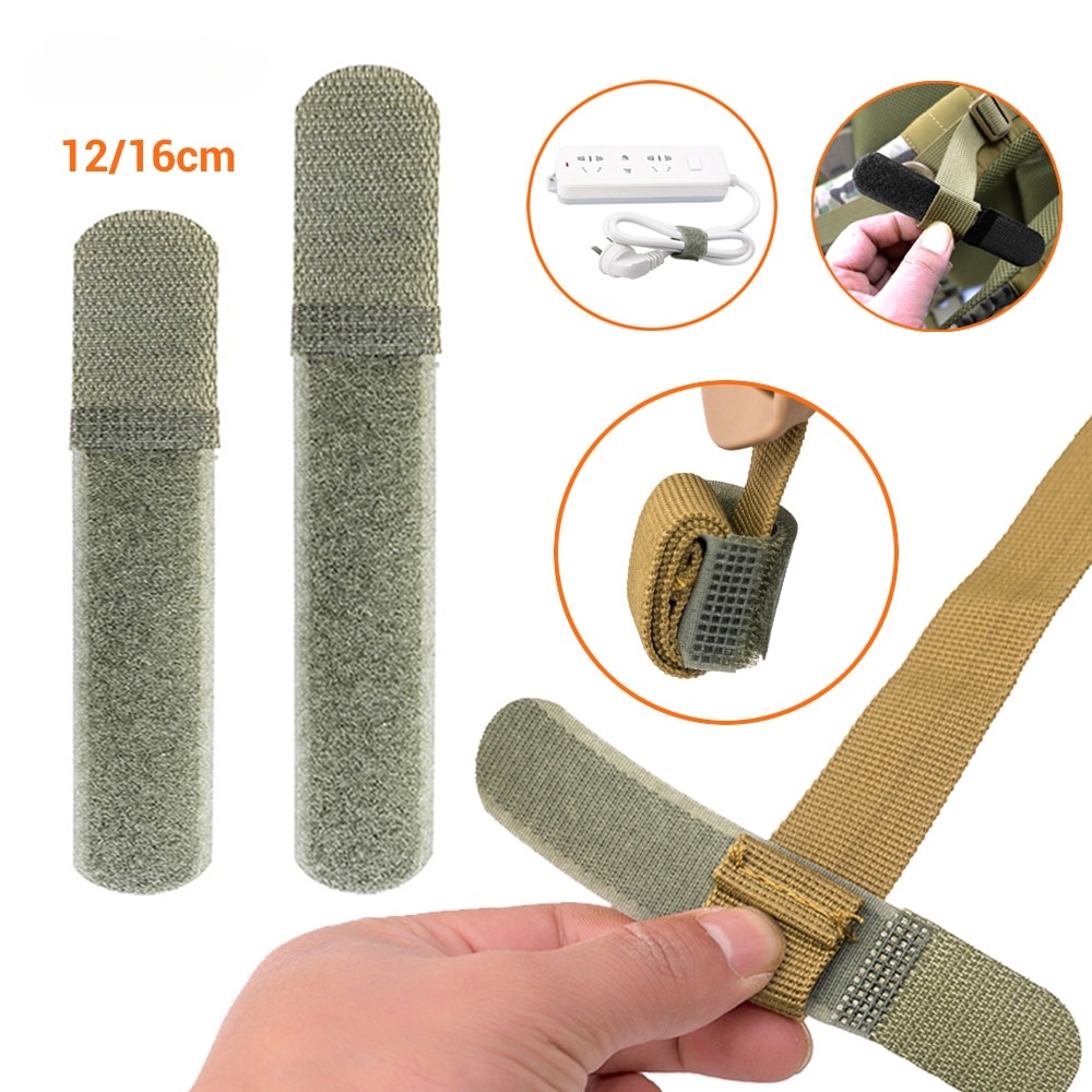 LUC 5 pcs/pack Molle Nylon Straps Reusable Cable Ties with Hook and ...