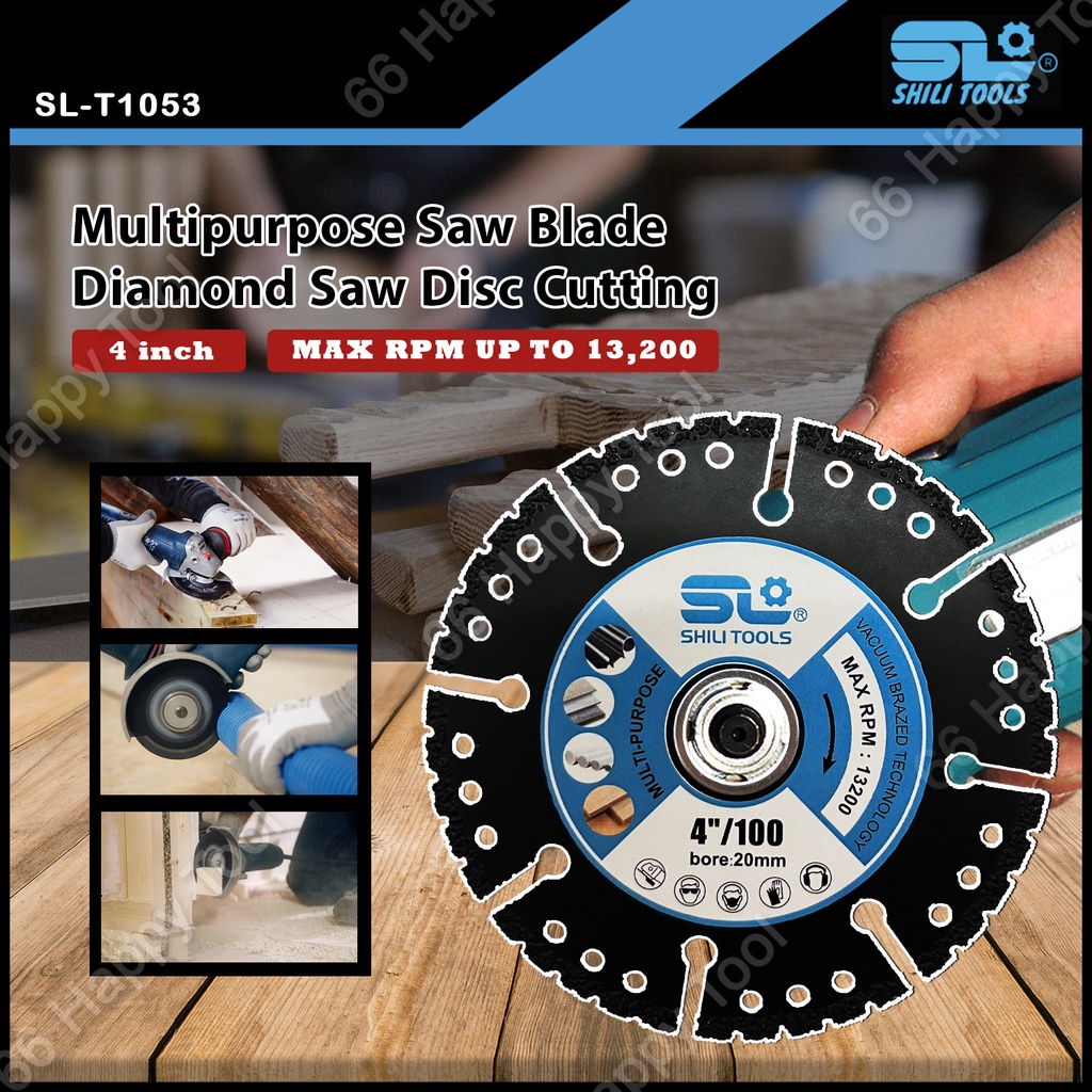 [4Inch] Shili Tools SL-T1053 Diamond Cutting Wheel Disc Multipurpose ...