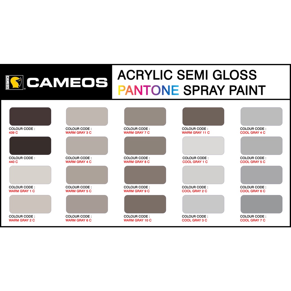 PANTONE Color P65 - Aerosol Spray Paint - CAMEOS 400ML/Bottle | Shopee ...
