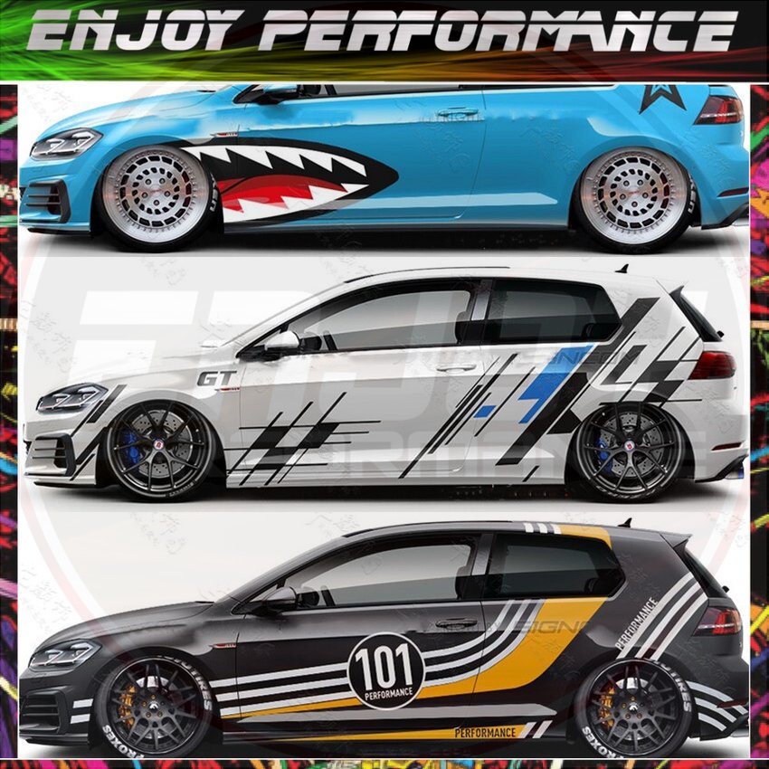 TOP/Car Stickers Racing For TSI/TCR/Axia/A-class/Yaris/Polo/Golf/Fiesta ...